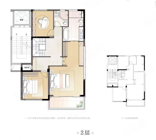 绿城桃源里下叠213平，绿城桃源里别墅约213.00平米户型图，朝南朝向 - 苏州安居客
